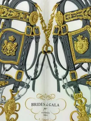 Hermès 20th Century Brides De Gala Silk Scarf 90 Scarves