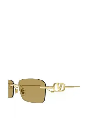 Valentino Garavani Vlogo Rectangle-frame Sunglasses