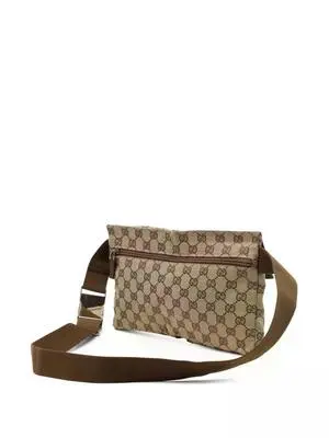 Gucci 2000-2015 Gg Canvas Double Pocket Belt Bag