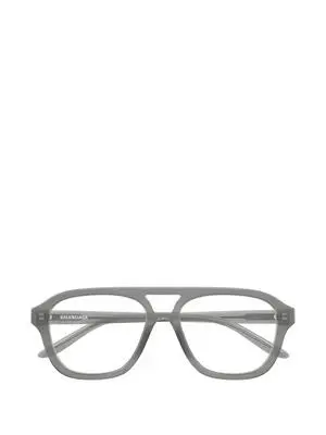 Balenciaga Pilot-frame Glasses - Grey