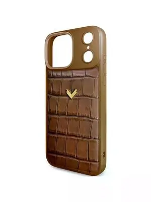 VELANTE Crocodile-effect Leather Iphone 17 Pro Max Case