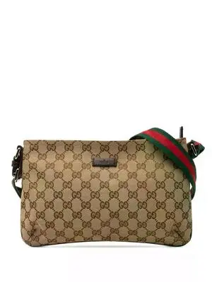 Gucci 2000-2015 Gg Canvas Web Crossbody Bag - Neutrals