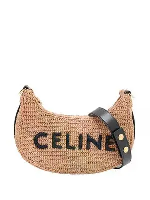 Celine 2000-2026 Medium Raffia Ava Shoulder Bag - Neutrals