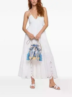 CAMILLA Ottoman Opulence Tassel-detail Bucket Bag