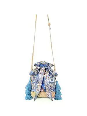 Camilla Ottoman Opulence Tassel-detail Bucket Bag