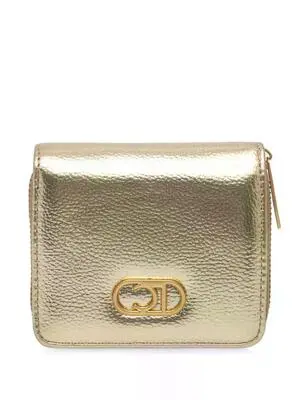 Lola Casademunt Logo-plaque Metallic Wallet - Gold