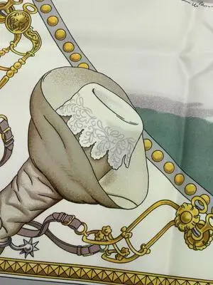 Hermès 1990-2010 Presentation De Chevaux Carre Silk Scarf 90 Scarves - Grey