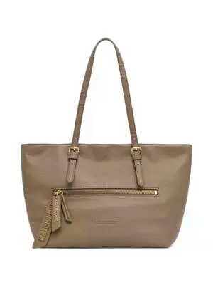 Moschino Logo-plaque Tote Bag - Neutrals