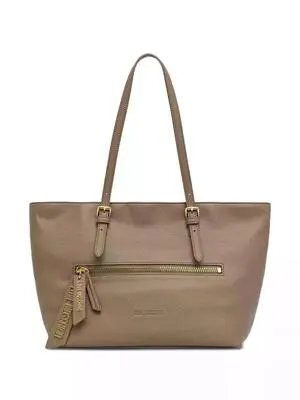 Moschino Logo-plaque Tote Bag - Neutrals