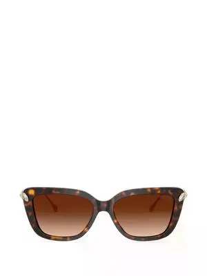 SWAROVSKI Crystal-embellished Cat-eye Frame Sunglasses - Brown