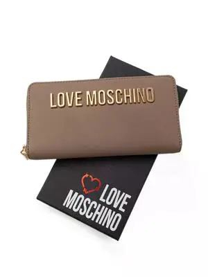Moschino Logo-plaque Zip-around Wallet