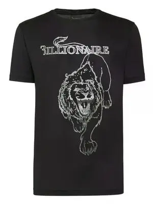 BILLIONAIRE Lion-print Crew-neck T-shirt