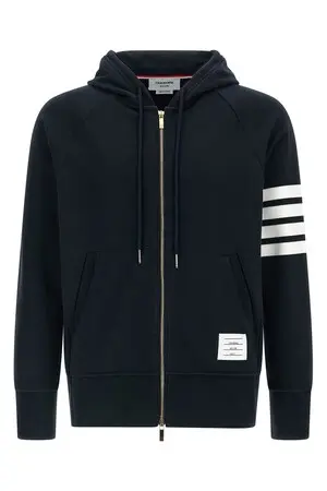 Thom Browne 4 Bar' Hoodie - Blue