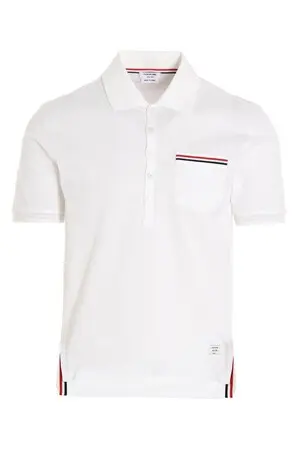 Thom Browne Rwb Polo Shirt - White