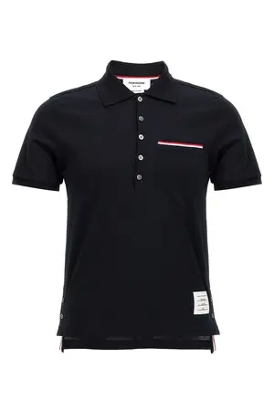Thom Browne Rwb Polo Shirt - Blue