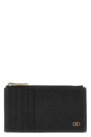 FERRAGAMO Gancini' Card Holder - Black