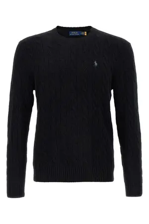 Polo Ralph Lauren Braided Sweater - Black