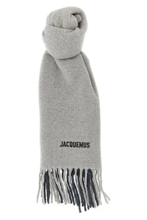 Jacquemus L'echarpe Moisson' Scarf - Gray