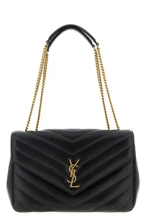 Saint Laurent Loulou' Large Shoulder Bag - Black