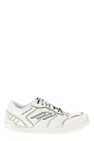 Balenciaga Hamptons Worn-out Medio' Sneakers - White