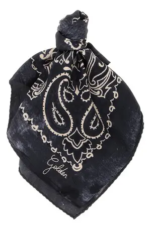GOLDEN GOOSE Paisley Scarf - Gray