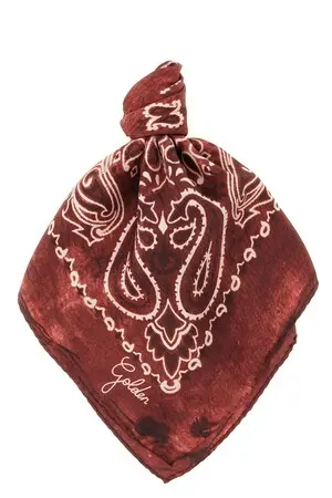 GOLDEN GOOSE Paisley Scarf - Bordeaux