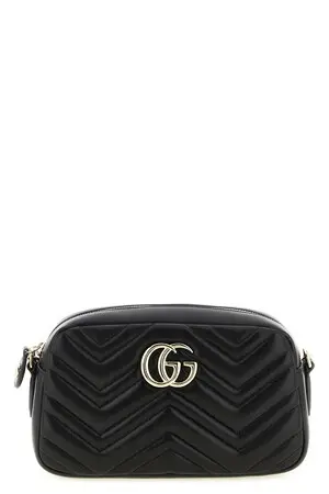 Gucci Gg Marmont' Small Crossbody Bag - Black