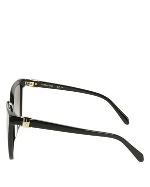 FERRAGAMO Vara Square Sunglasses, 57mm - Black