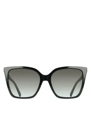 FERRAGAMO Vara Square Sunglasses, 57mm - Black