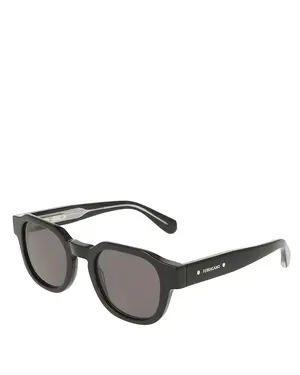 FERRAGAMO Firenze Square Sunglasses, 49mm - Black