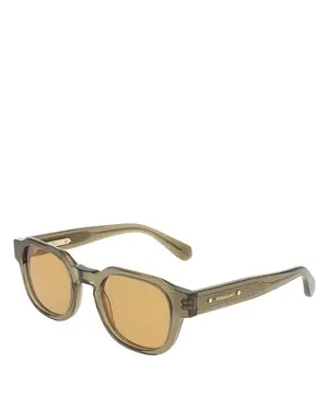 FERRAGAMO Firenze Square Sunglasses, 49mm - Transparent