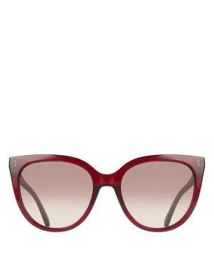 FERRAGAMO Cat Eye Sunglasses, 56mm - Transparent