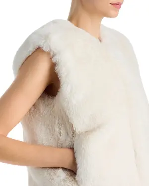 Theory Faux Fur Vest