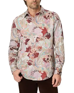 Robert Graham Red Rock Long Sleeve Cotton Stretch Shirt - Multi