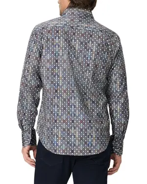 Robert Graham Missing Links Long Sleeve Cotton Stretch Shirt