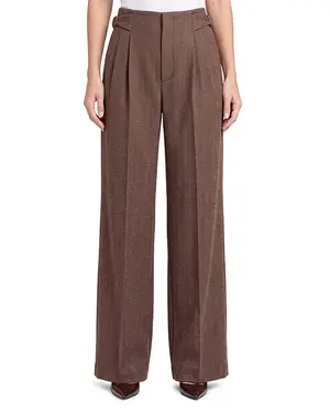 LIVERPOOL Pleated High Rise Wide Leg Trousers