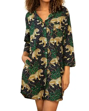 PRINTFRESH Bagheera Cotton Sleepshirt