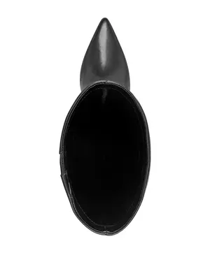 MARC FISHER LTD. Callena Leather Knee High Boots - Black Leather