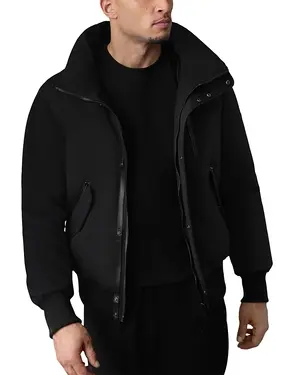 Mackage Dixon-nfr Down Bomber Jacket & Hooded Bib - Black
