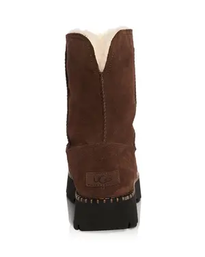UGG Uptowner Shearling Lined Short Boots - Burnt Cedar