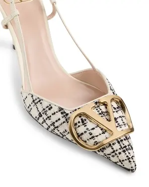 Valentino Garavani Vlogo Signature Tweed Pumps