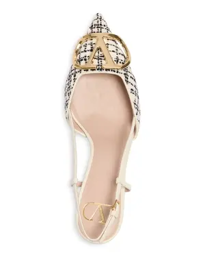 Valentino Garavani Vlogo Signature Tweed Pumps