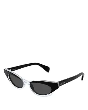 Alexander McQueen Cat Eye Sunglasses, 52mm - Black