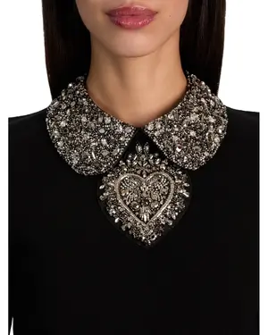 Alice + Olivia Porla Wool Stretch Collared Sweater