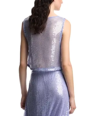 Emporio Armani Sequinned Tank Top