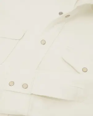 REISS Finley Cotton Press Stud Denim Overshirt