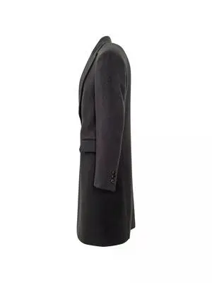 BOSS Slim-fit Double-breasted Coat In An Alpaca Blend