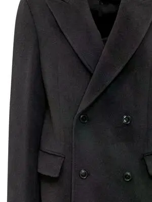 BOSS Slim-fit Double-breasted Coat In An Alpaca Blend