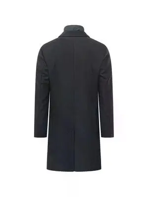 BOSS Quilted-bib Wool-blend Coat