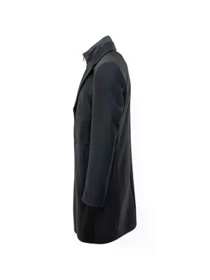 BOSS Quilted-bib Wool-blend Coat